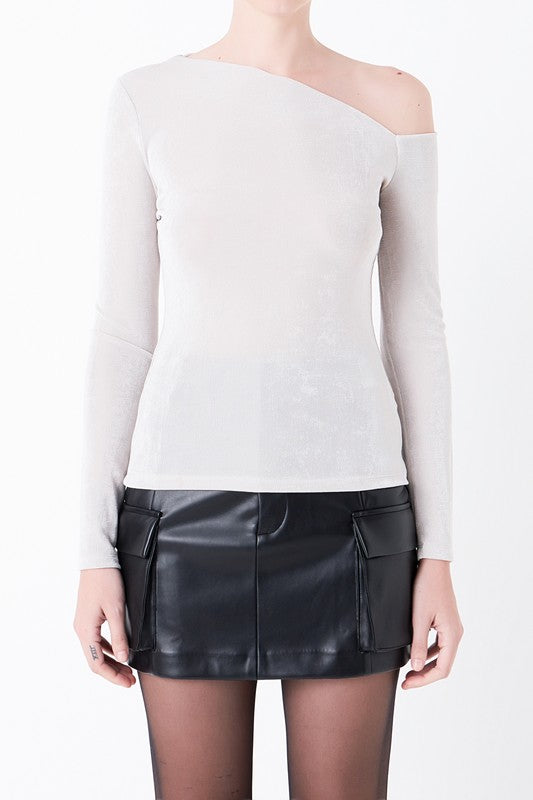 Asymmetric Shoulder Top – v o g l i o
