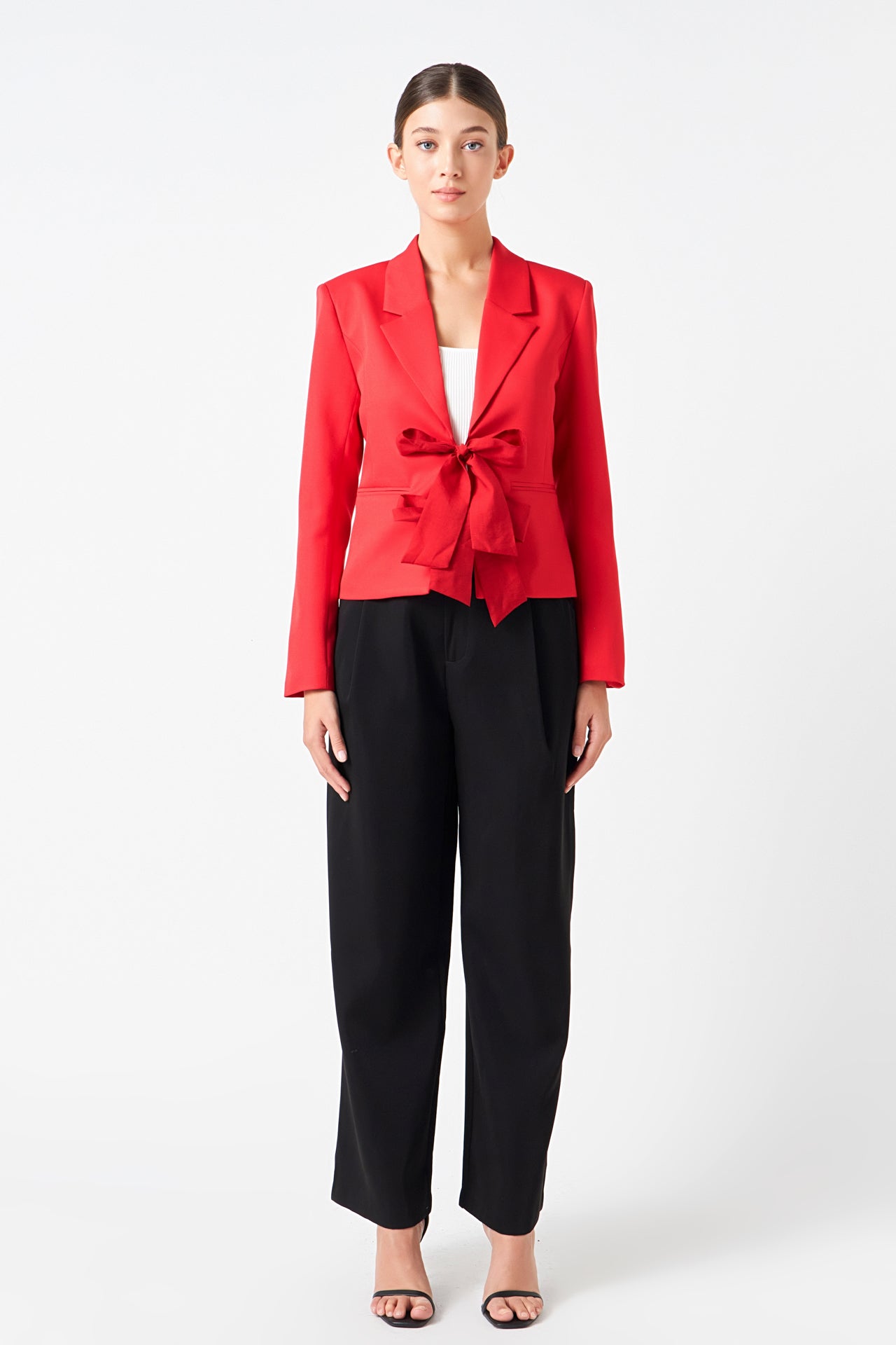 Bow Contrast Blazer – v o g l i o