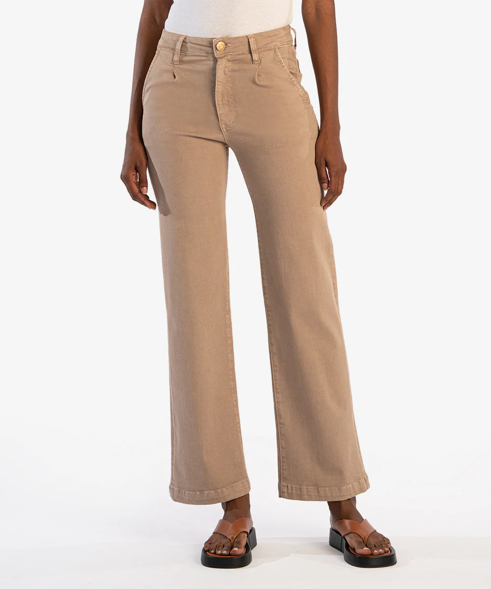 Jodi High Rise Wide Leg In Stone – v o g l i o