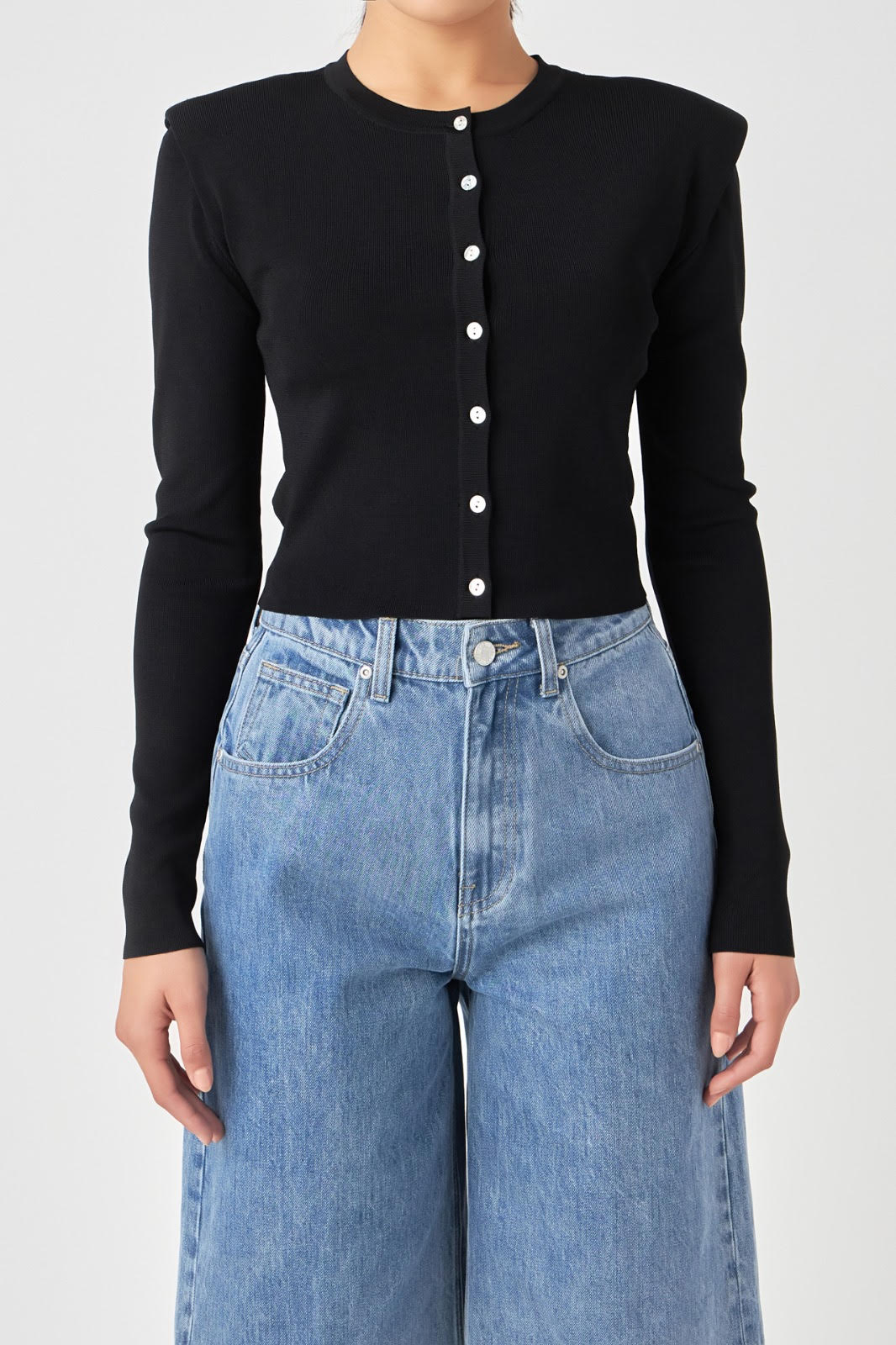 Shoulder Pad Cardigan – v o g l i o
