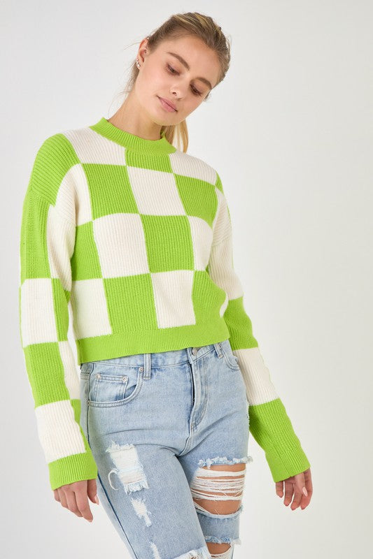 Checkerboard Sweater (3 Color Ways) – v o g l i o